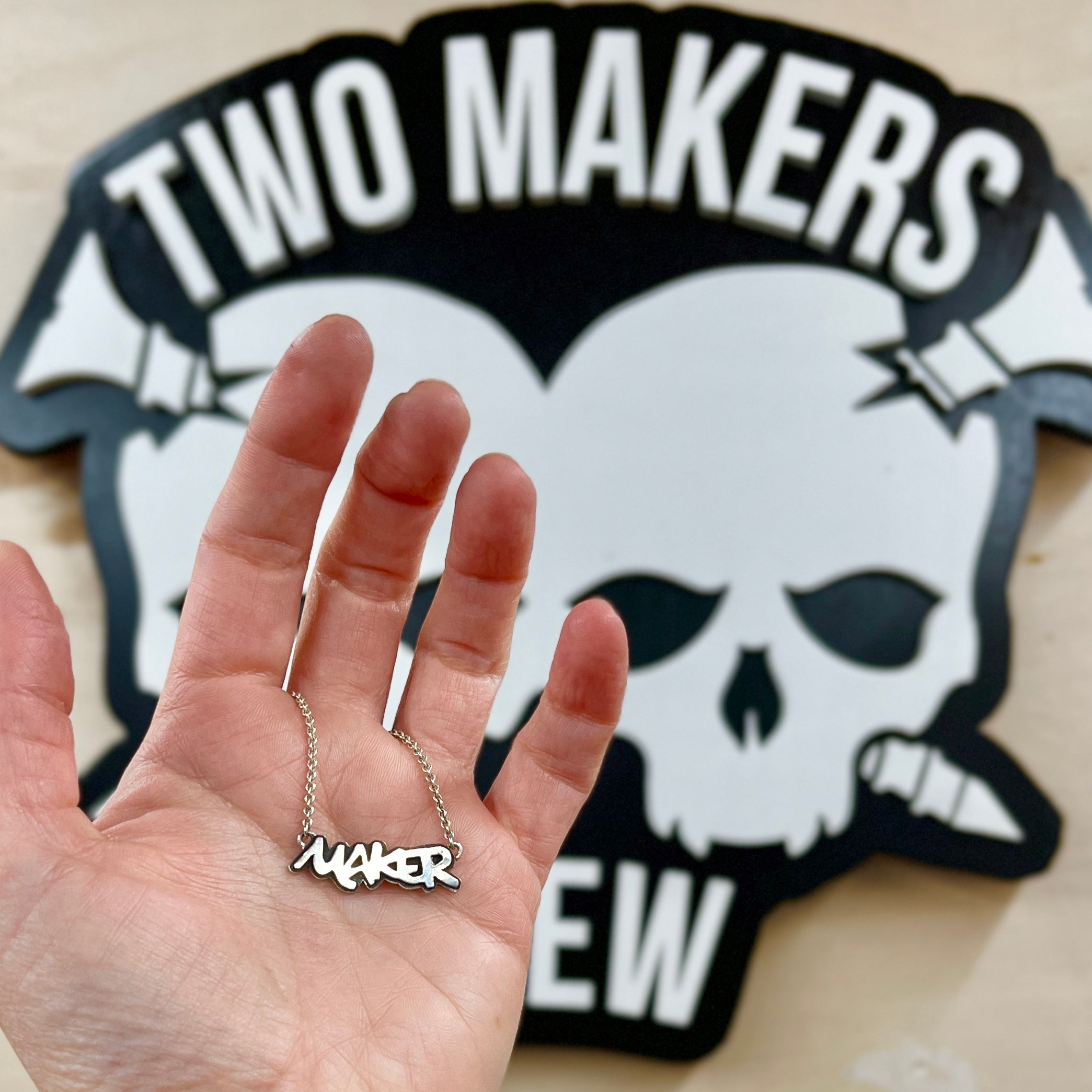 Sterling Silver Maker Necklace – TWO MAKERS CREW