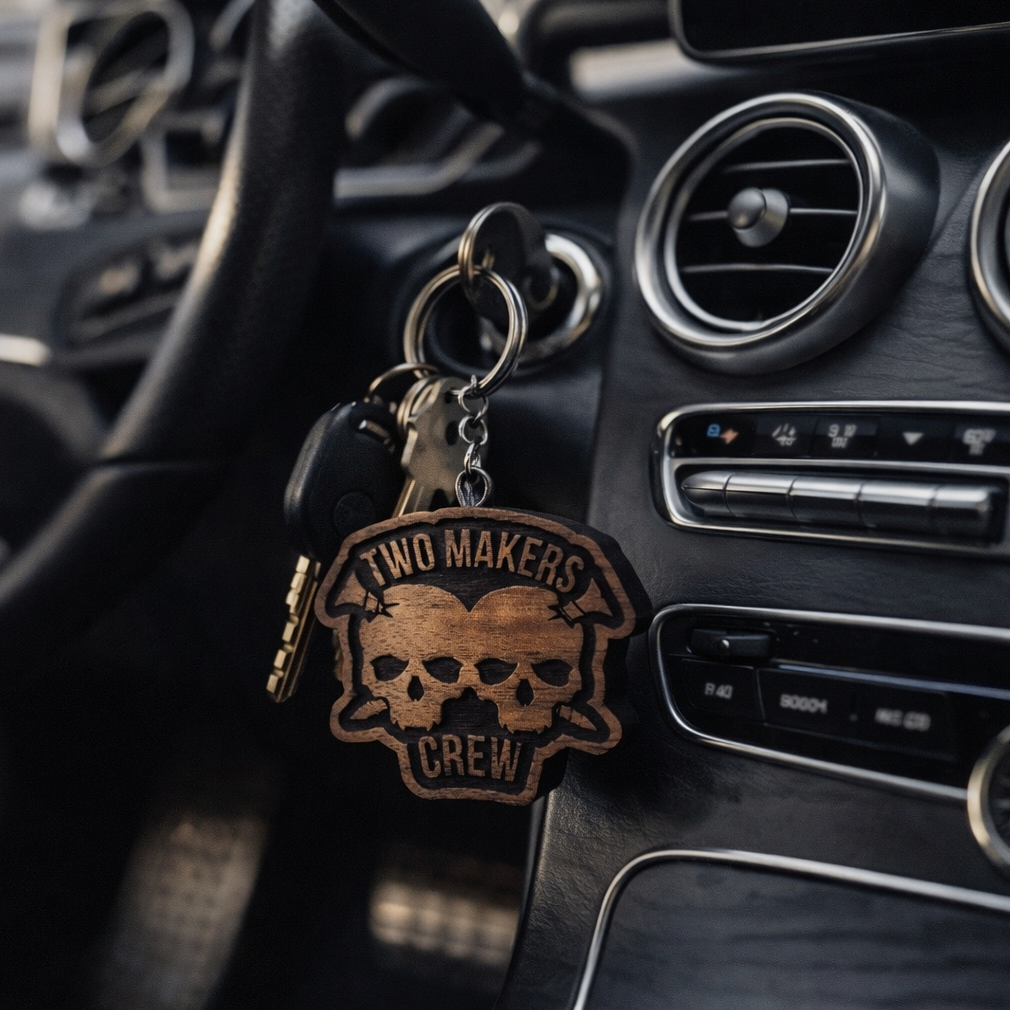 Premium Custom Walnut Keychains – TWO MAKERS CREW